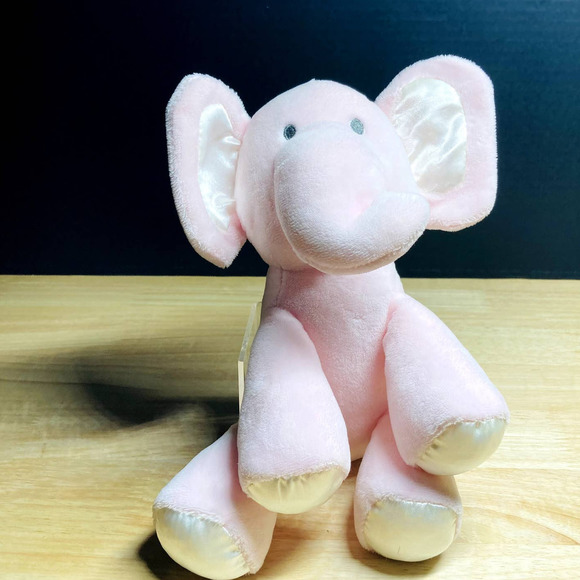 Kellytoy | Toys | Kellytoy Soft Baby Pink Elephant Crinkle Ear Rattle ...